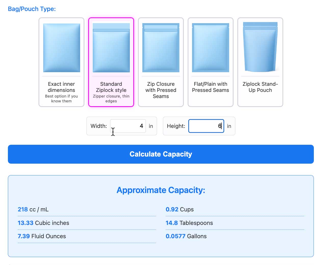 Bag Size Chart – Compare Common Bag Dimensions and Capacities